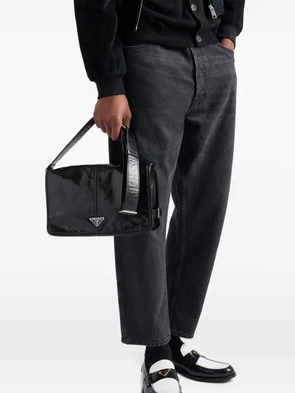 Prada Leather Shoulder Bag - Black