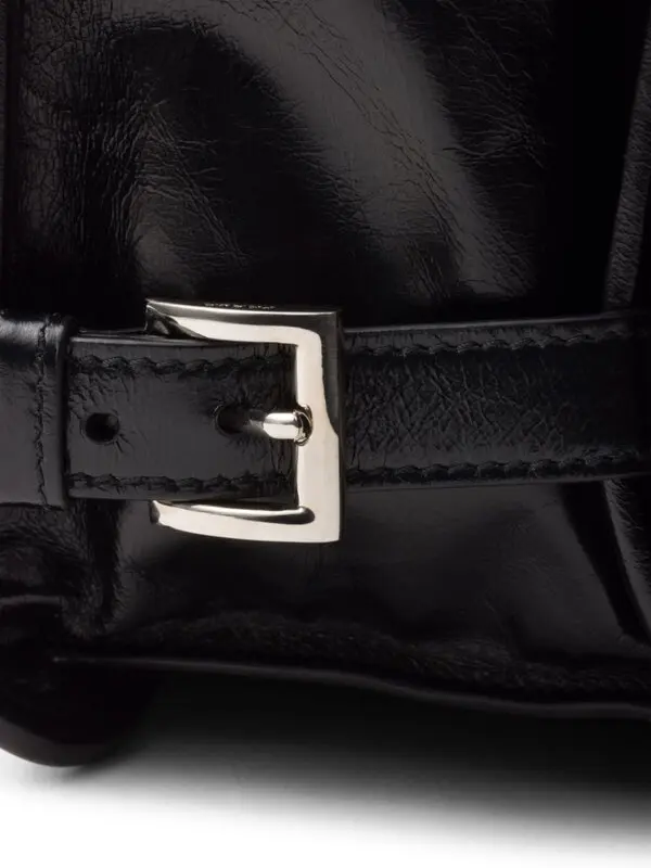 Prada Leather Shoulder Bag - Black