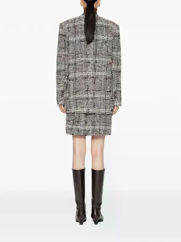 JNBY V-neck Tweed Jacket - Black