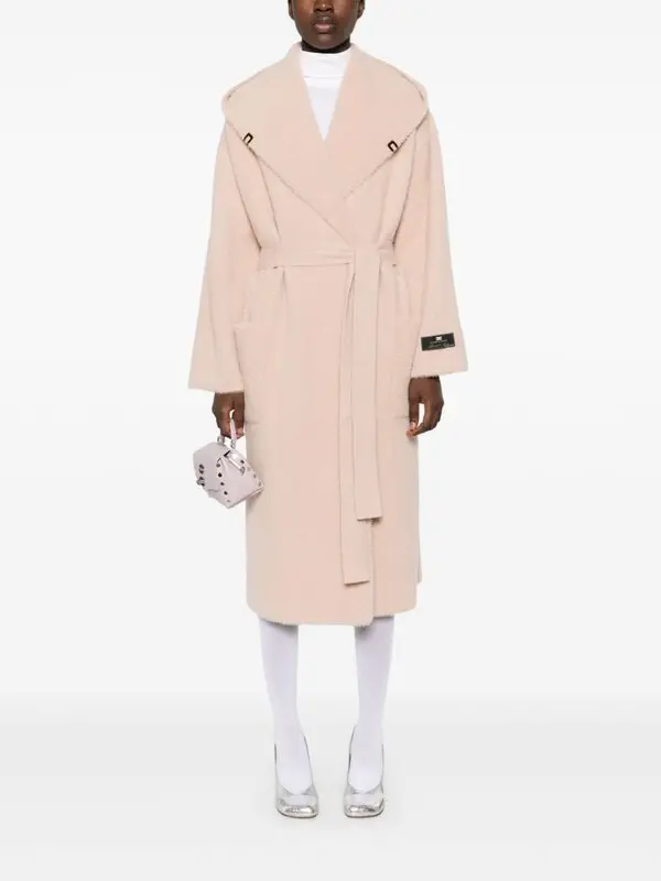 Elisabetta Franchi Knitted Wrap Coat