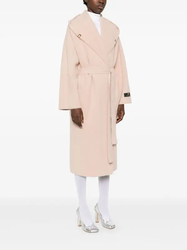Elisabetta Franchi Knitted Wrap Coat