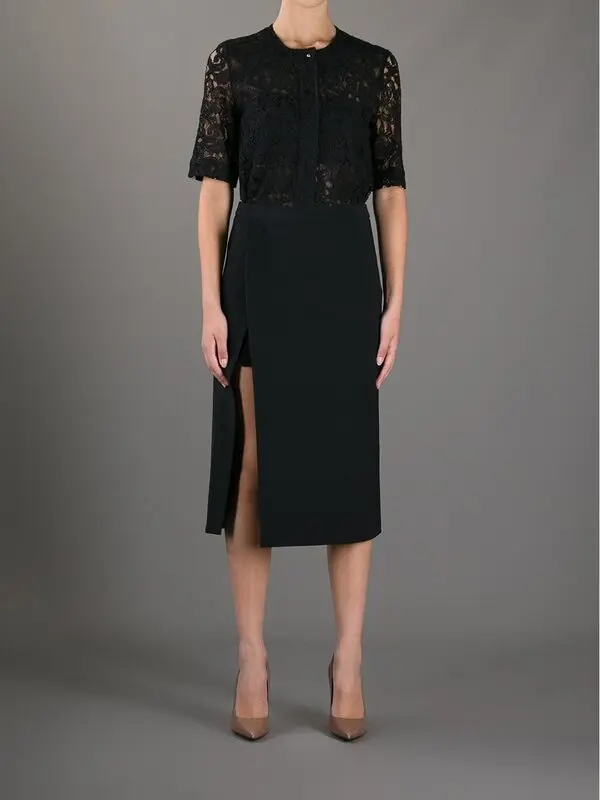 Balenciaga Asymmetrical Wrap Skirt With Side Slit