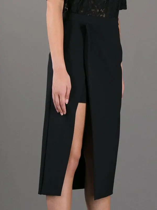 Balenciaga Asymmetrical Wrap Skirt With Side Slit