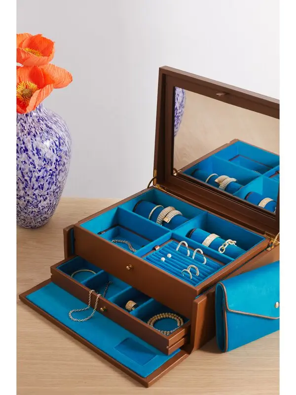 Carolina Bucci Pineider Printed Leather Jewelry Box