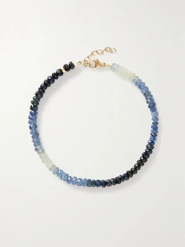 Jia Jia Gold Sapphire Bracelet - Blue