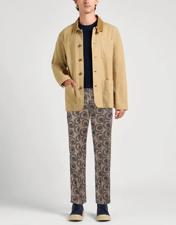 BARACUTA Geometric Print Pants - Beige