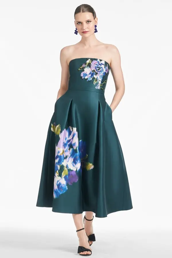 Midi Dress Sachin And Babi Green Dress Sachin Babi Strapless Shay Dress  Anthropologie