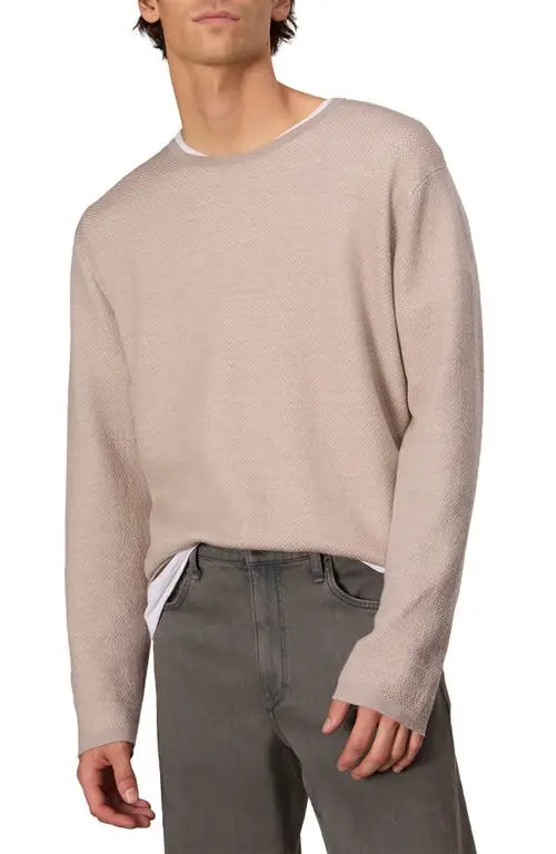 Rag & Bone Bennet Merino Wool Crewneck Sweater - Light Natural