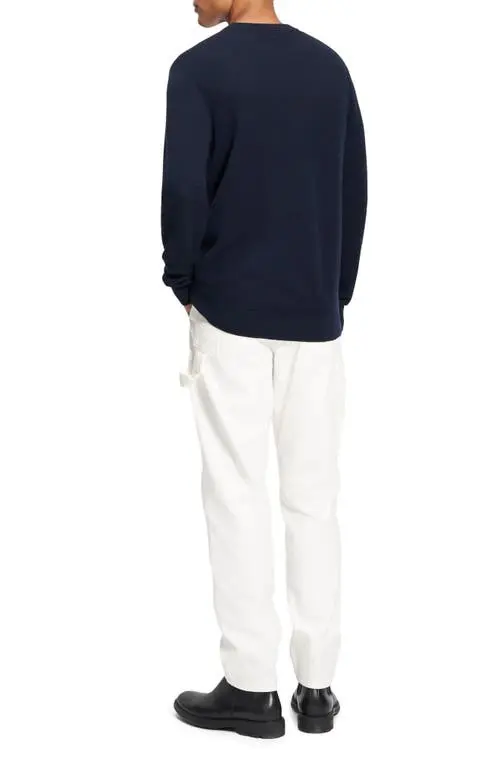 Theory Maden T.novo Crewneck Wool Sweater - Baltic