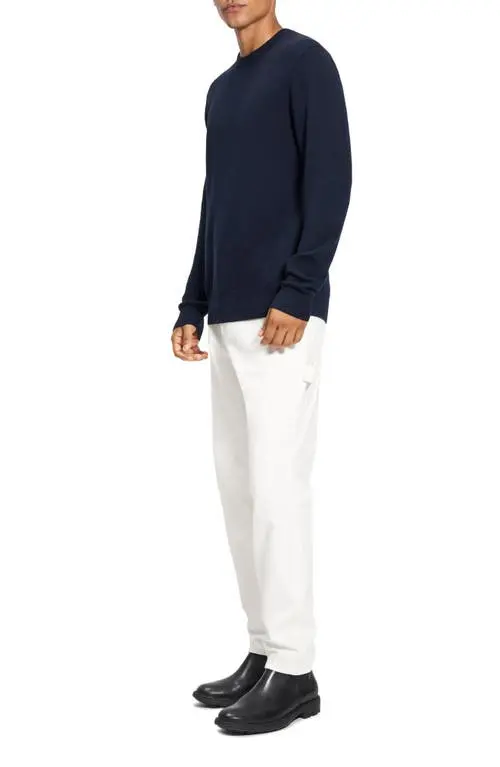 Theory Maden T.novo Crewneck Wool Sweater - Baltic