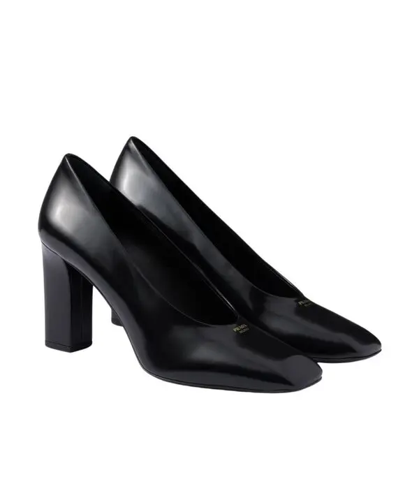 Prada Brushed Leather Pumps