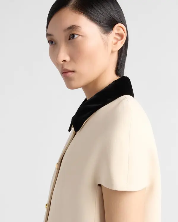 Prada Sablé Compact Short-sleeved Jacket