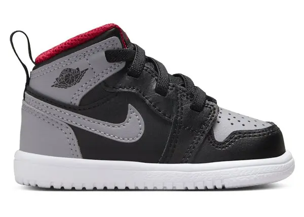 JORDAN 1 Mid Alt Sneakers - Black/fire Red/white