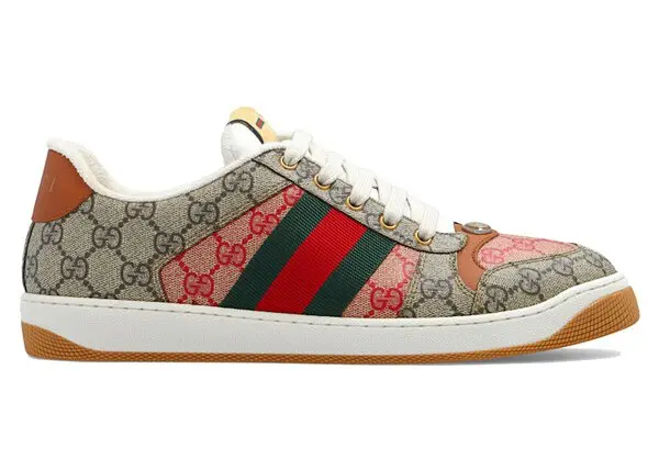 Gucci Screener Year Of The Rabbit Sneakers - Beige/ebony/green