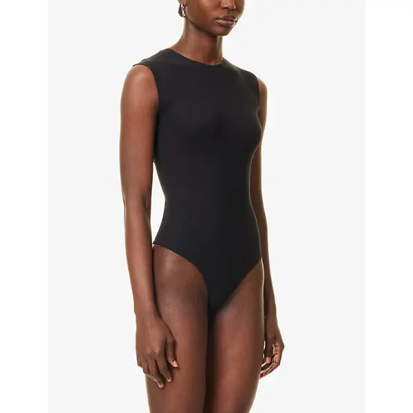 AGOLDE Aura Sleeveless Jersey Bodysuit - Black