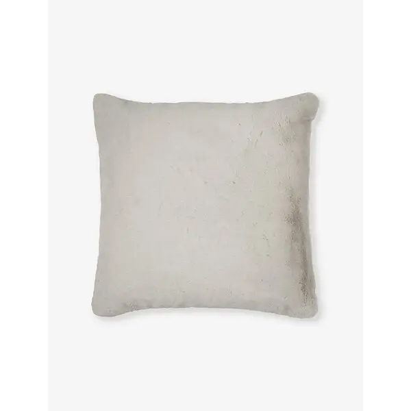 THE WHITE COMPANY Super Soft Large Faux-fur Cushion 60cm X 60cm - Dove Grey