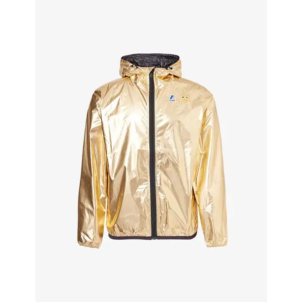 Play Comme Des Garcon Comme Des Garçons Play X K-way Hooded Woven Jacket - Gold