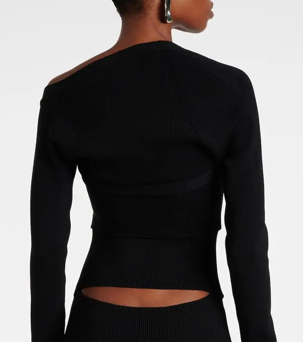 Christopher Esber Ribbed-knit Jersey Midi Dress