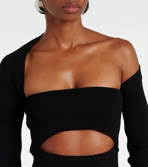 Christopher Esber Ribbed-knit Jersey Midi Dress