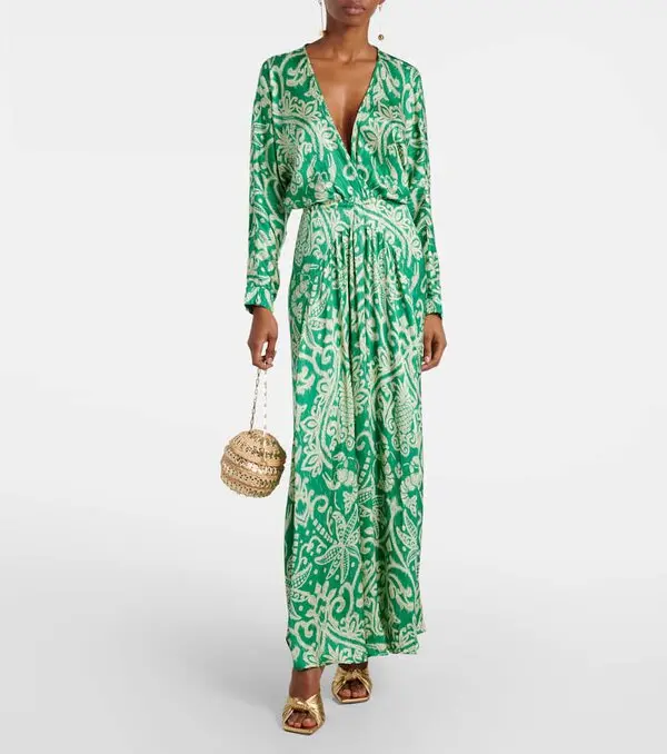 Poupette St Barth Ilona Printed Maxi Dress