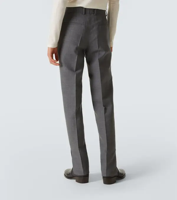 JIL SANDER Virgin Wool Tapered Trousers