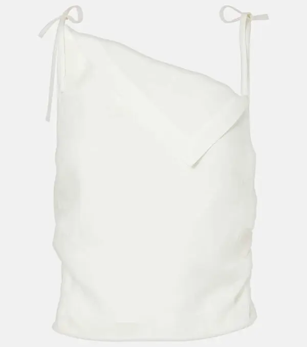 SIR. Rosalia Ramie Top - White