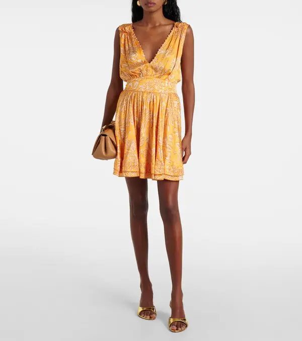 Poupette St Barth Bessie Printed Minidress