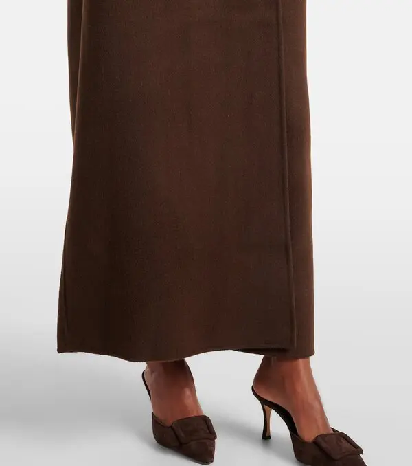 THE FRANKIE SHOP Gaia Double-breasted Wool-blend Coat