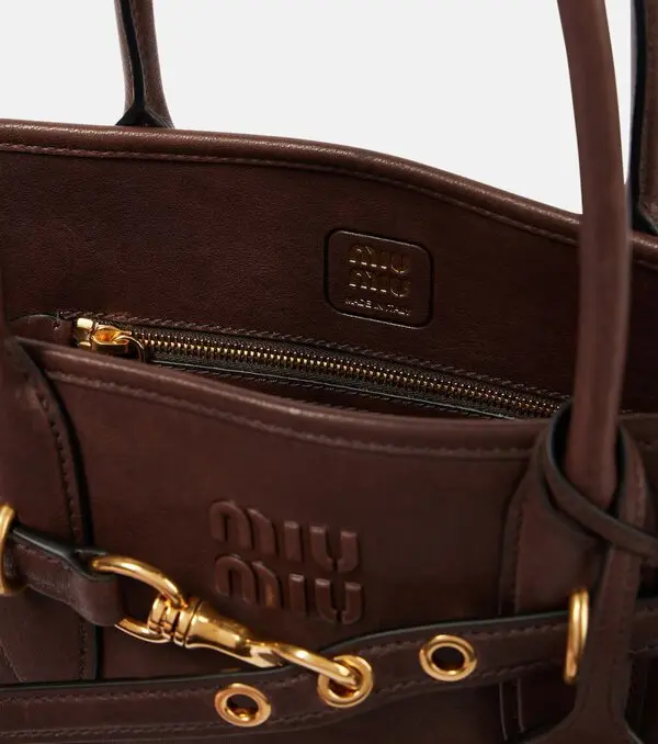 Miu Miu Large Leather Shoulder Bag
