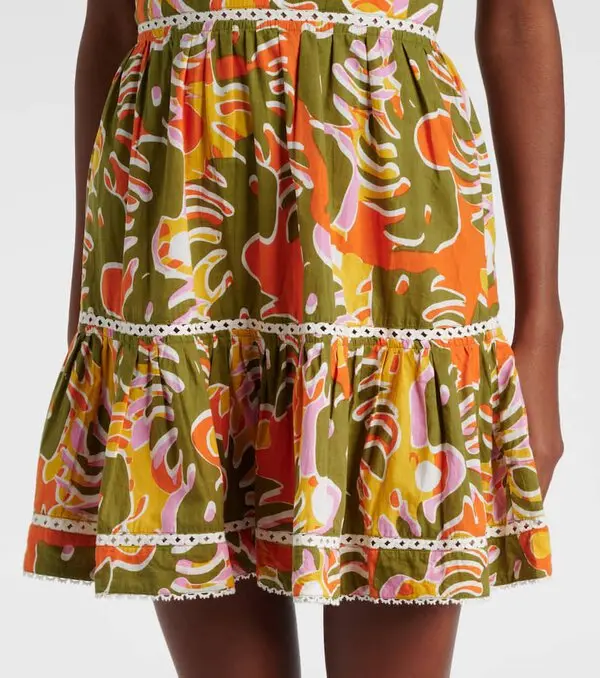 Poupette St Barth Cara Printed Cotton Minidress