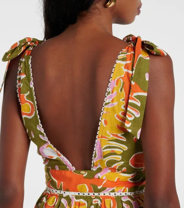 Poupette St Barth Cara Printed Cotton Minidress