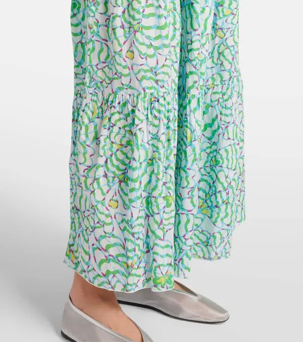 Poupette St Barth Colleen Printed Wide-leg Pants