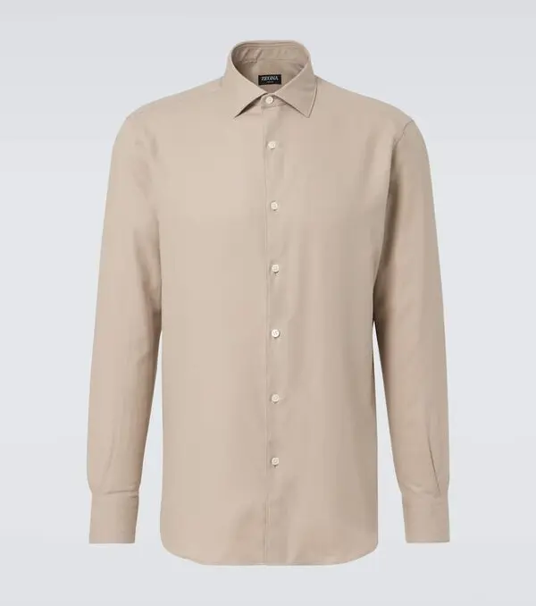 Zegna Cotton And Cashmere Shirt