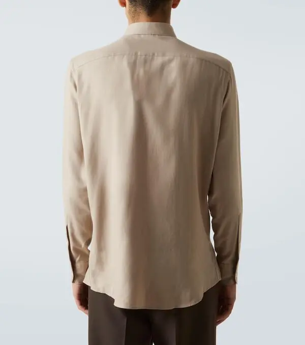 Zegna Cotton And Cashmere Shirt