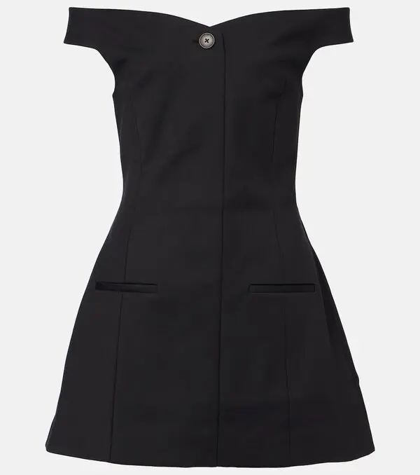 SIR. Sandrine Off-the-shoulder Mini Dress - Black