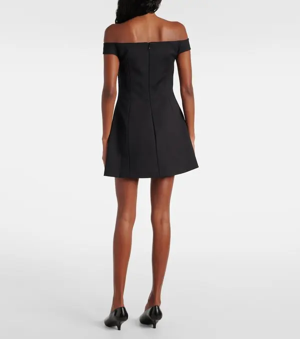 SIR. Sandrine Off-the-shoulder Mini Dress - Black