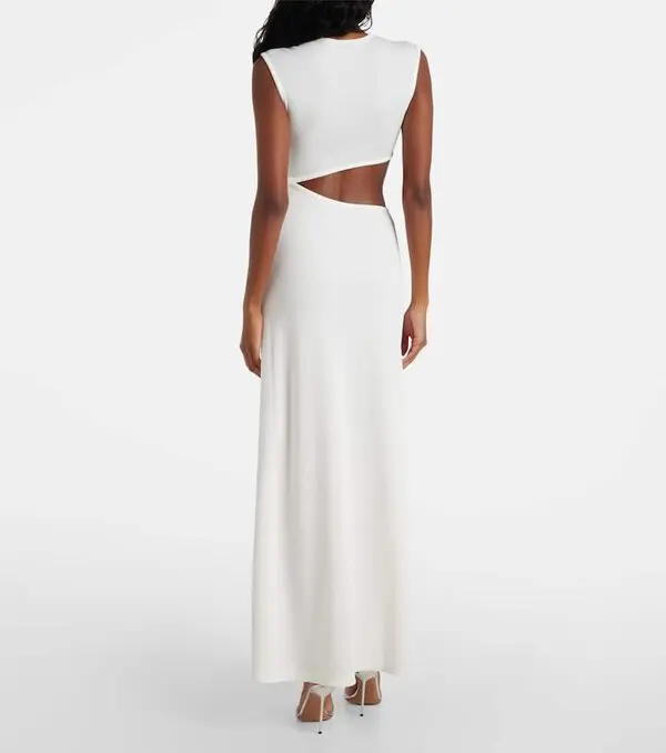 Christopher Esber Concave Stone Maxi Dress - White
