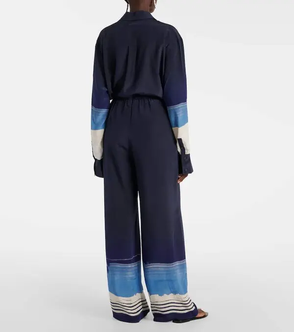 SIR. Mariner Printed Wide-leg Pants