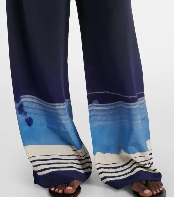 SIR. Mariner Printed Wide-leg Pants