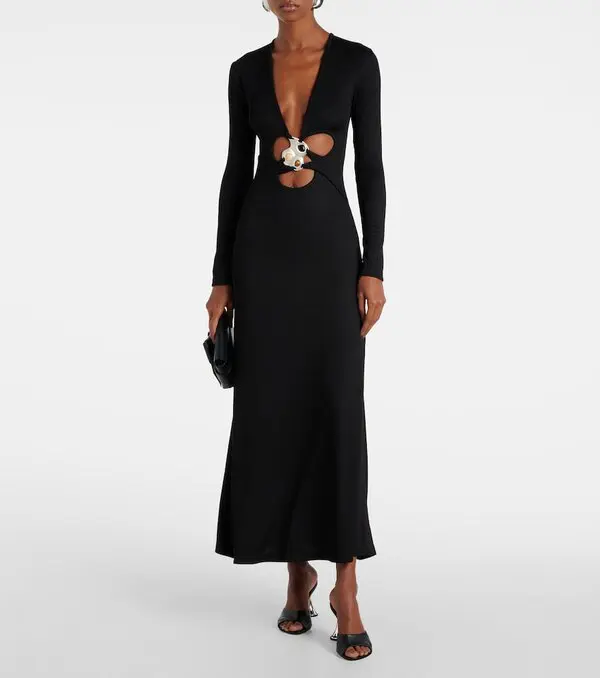 Christopher Esber Trio Stone Maxi Dress