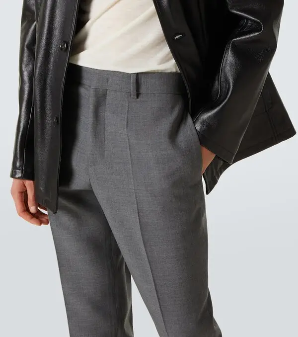 JIL SANDER Virgin Wool Tapered Trousers