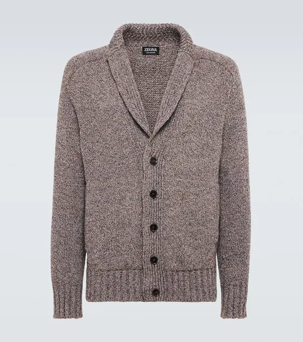 Zegna Cashmere Cardigan - Brown