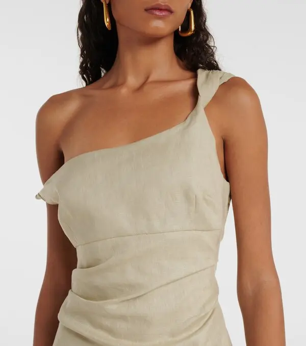 SIR. Tamara Linen Maxi Dress - Green