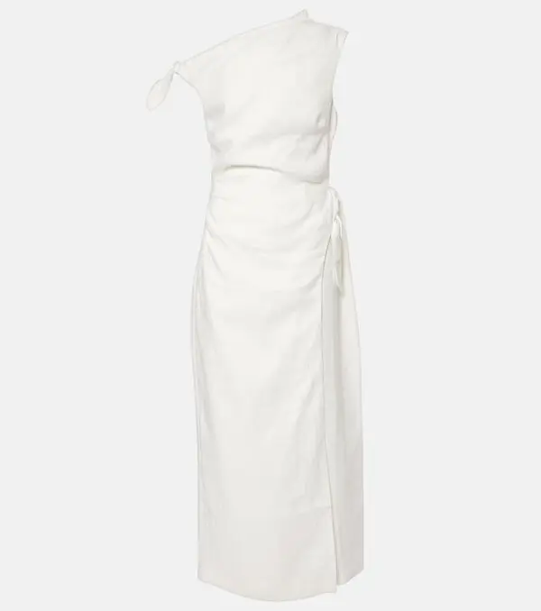 SIR. Tamara Linen Maxi Dress - White