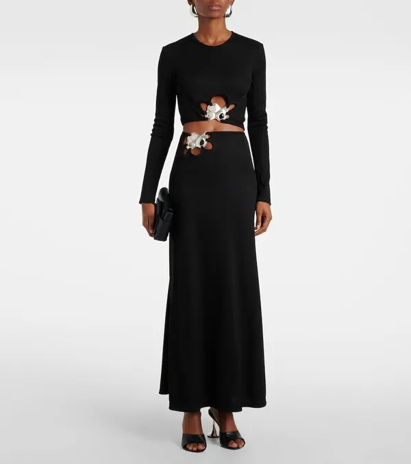Christopher Esber Trio Stone Maxi Skirt