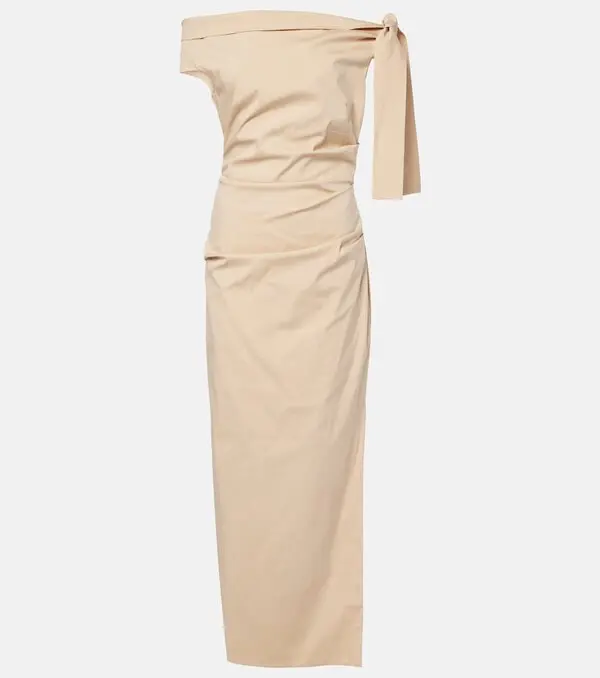 SIR. Dahlia Off-shoulder Gown - Beige