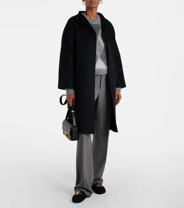 TOD'S Gommini Catena Shearling Driving Shoes - Black