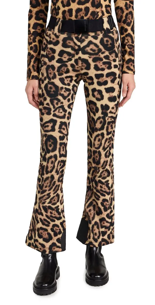 Goldbergh Minou Leopard Print Ski Pants - Jaguar
