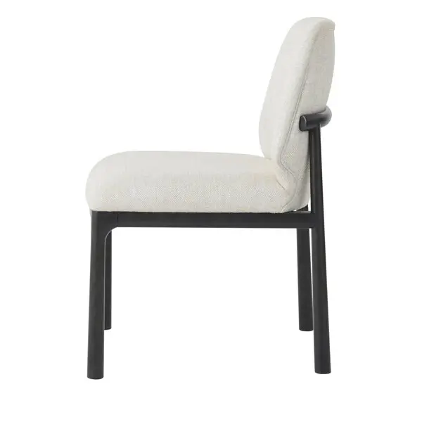 THEODORE ALEXANDER Kesden Dining Side Chair - Gray/black
