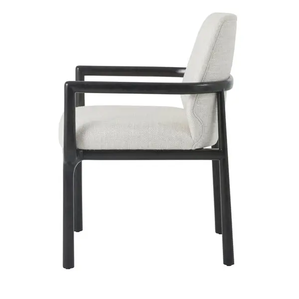 THEODORE ALEXANDER Kesden Dining Armchair - Gray/black